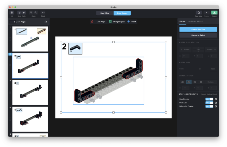 GUIDE: Making high quality building instructions in BrickLink Studio ...